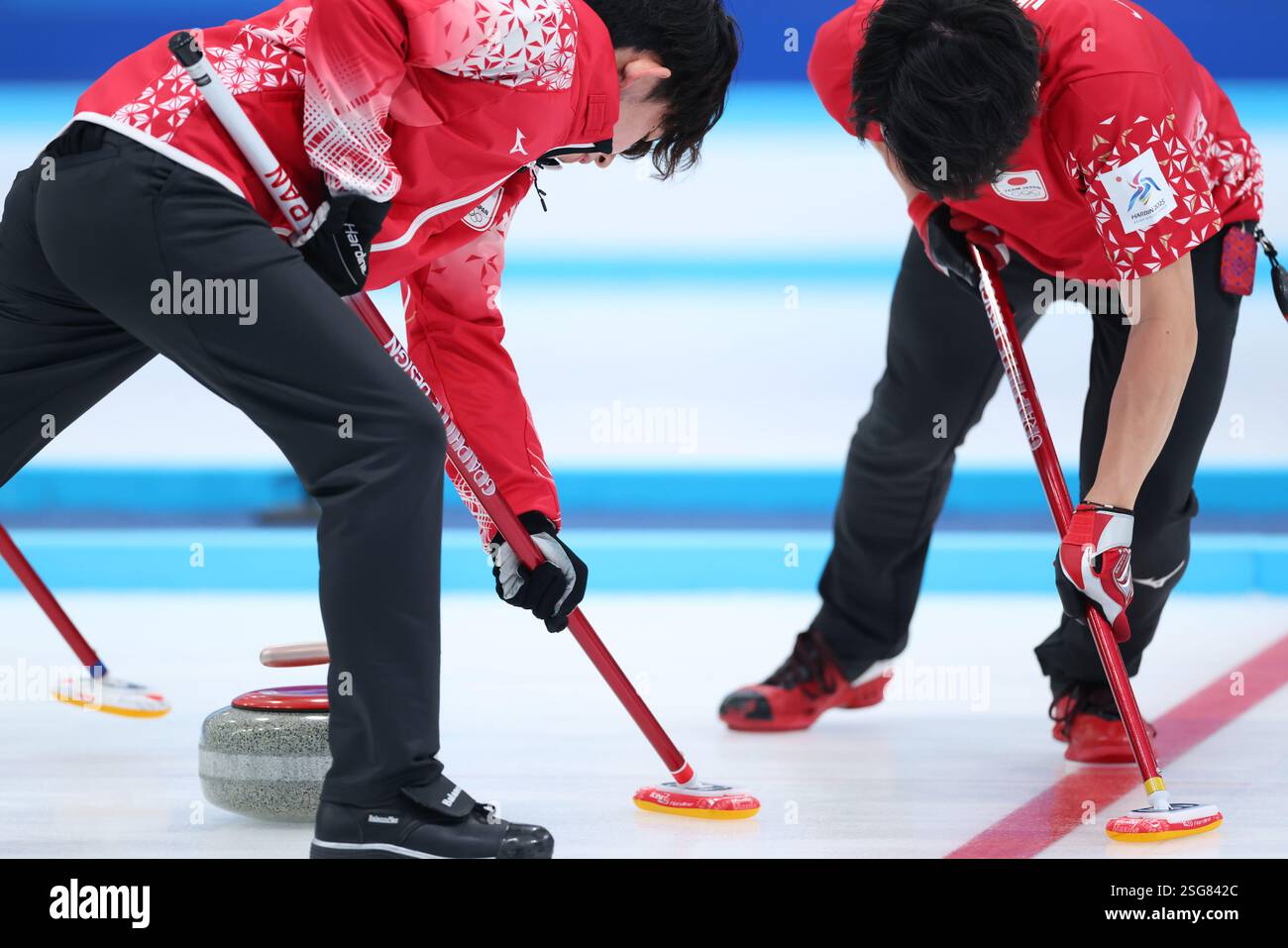 Harbin, China. 9th Feb, 2025. (L to R) Osuke Miya, Ayumu Hemmi (JPN ...
