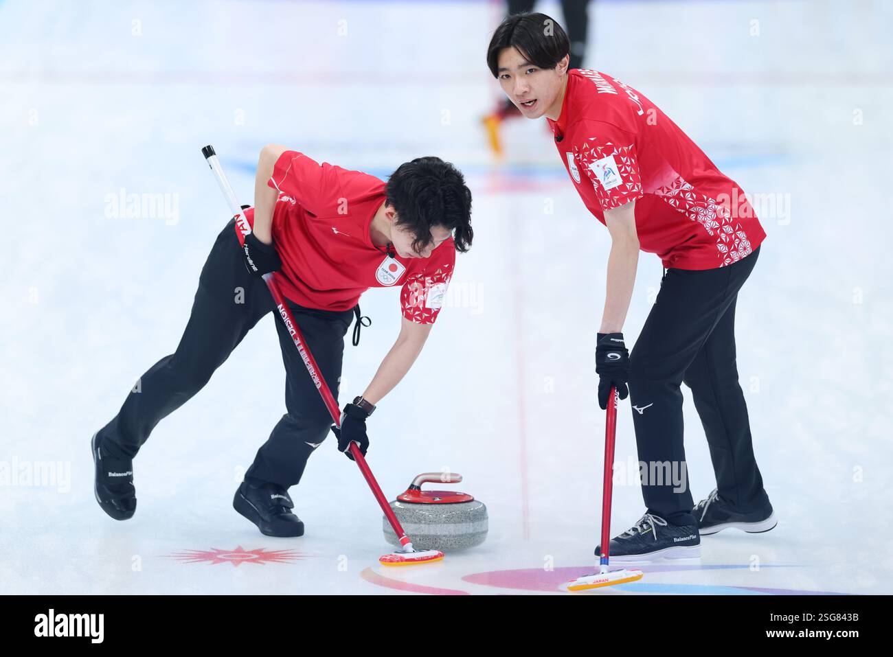 Harbin, China. 9th Feb, 2025. (L to R) Osuke Miya, Haruki Watanabe (JPN ...