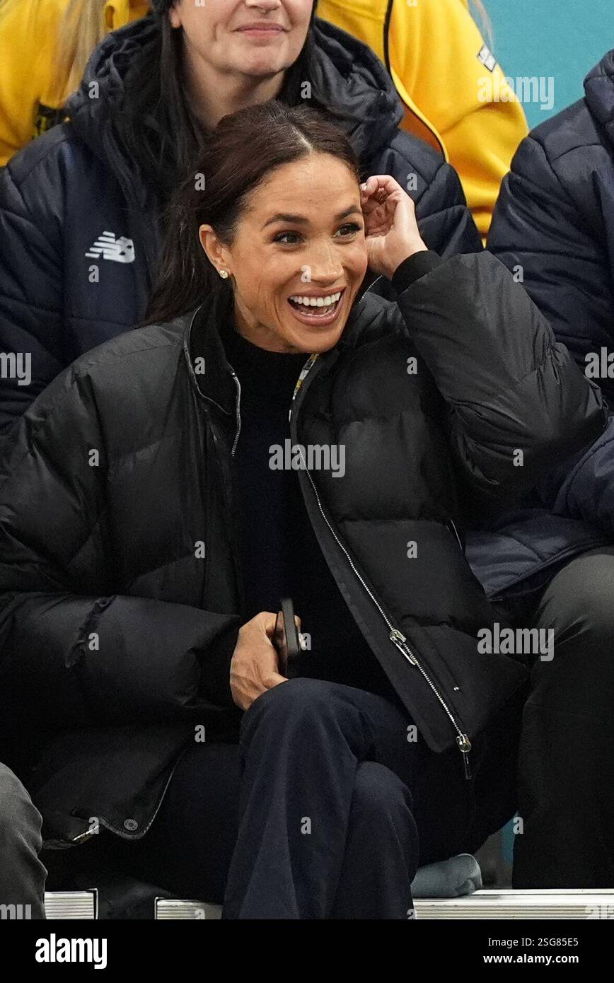 The Duchess of Sussex watches Wheelchair Curling at the Hillcrest ...