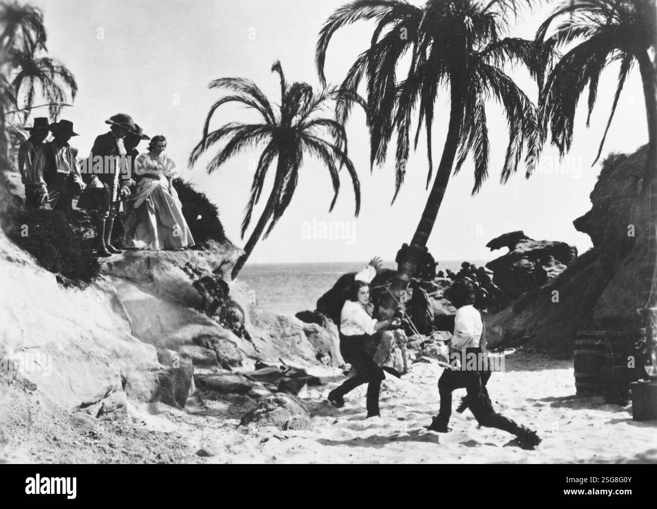 CAPTAIN BLOOD Centre, fencing - ERROL FLYNN Date: 1935 Stock Photo - Alamy