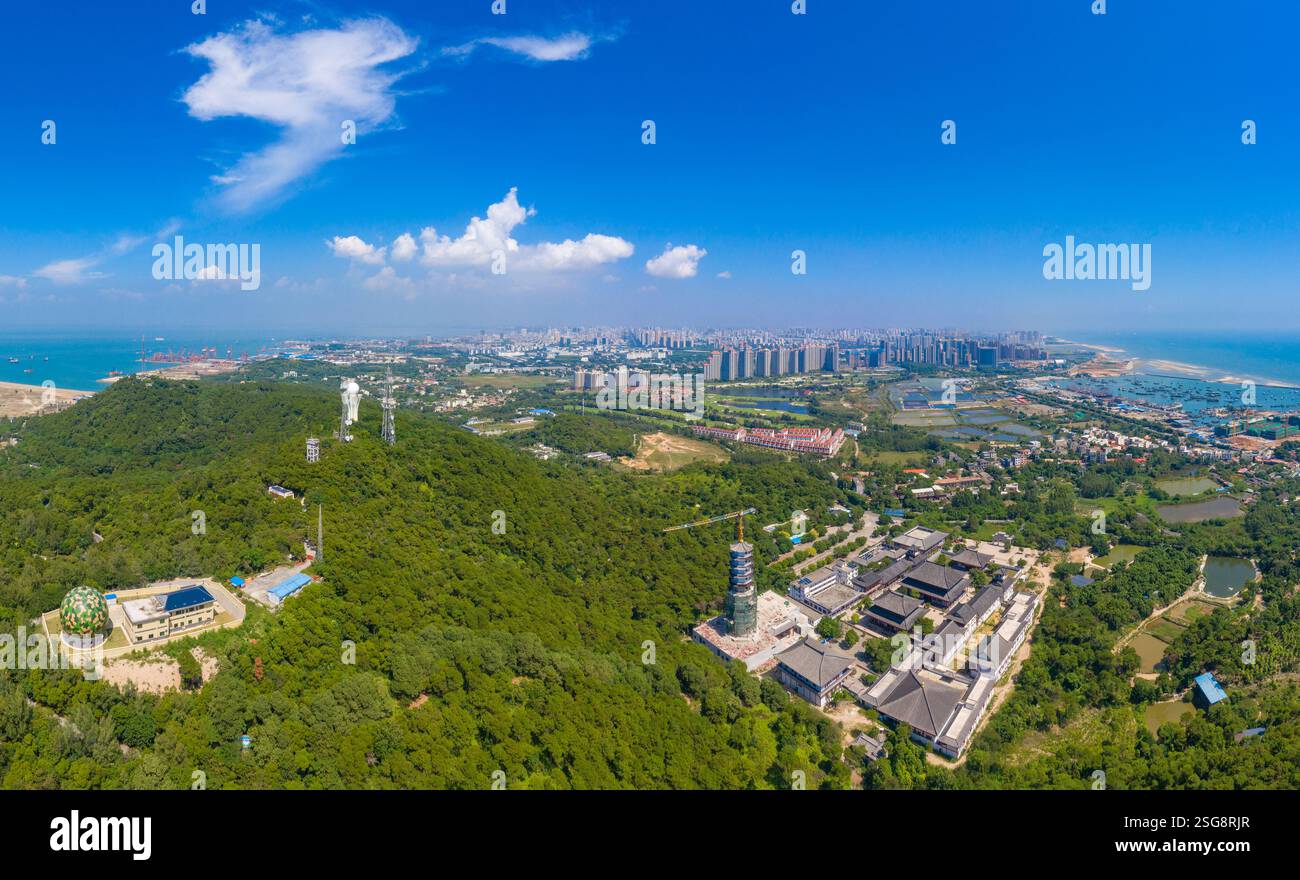 Aerial photography of Guantouling National Forest Park, Beihai City ...