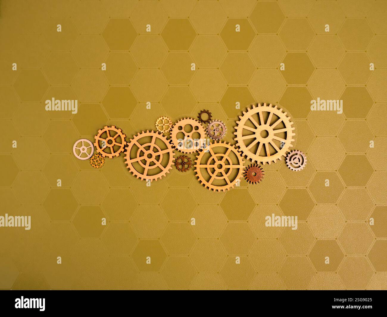 Cog hexagon hi-res stock photography and images - Alamy