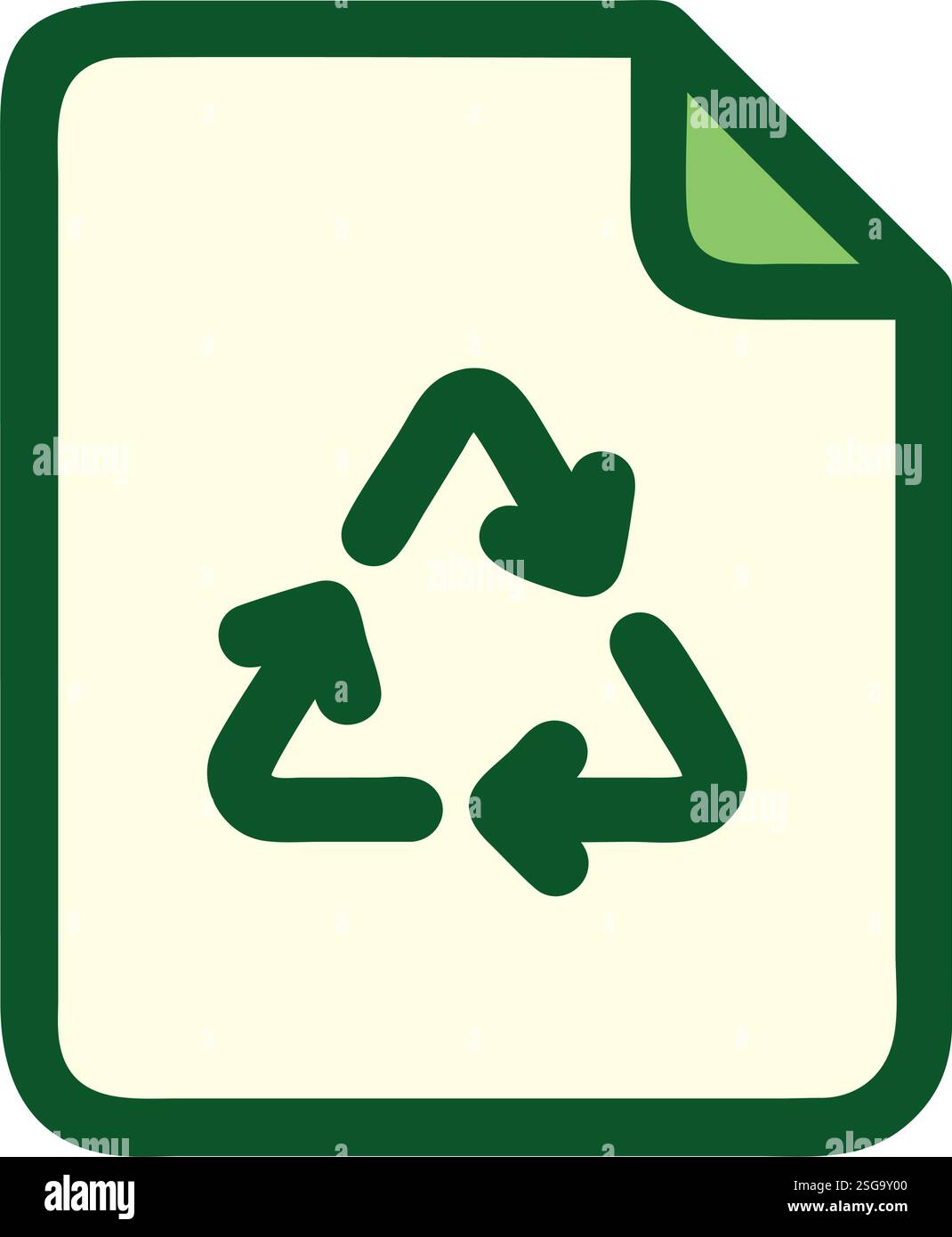 Recycled Paper Icon Stock Vector Image & Art - Alamy