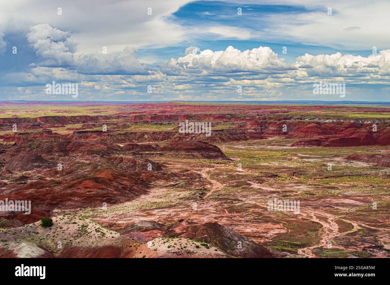 The vibrant terrain of Arizona’s Painted Desert stretches into the ...