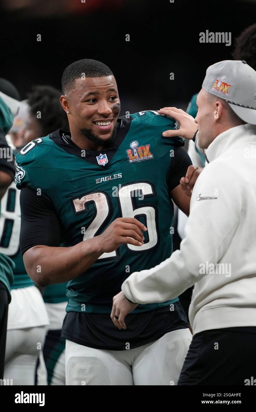 Philadelphia Eagles running back Saquon Barkley (26) is seen on the ...