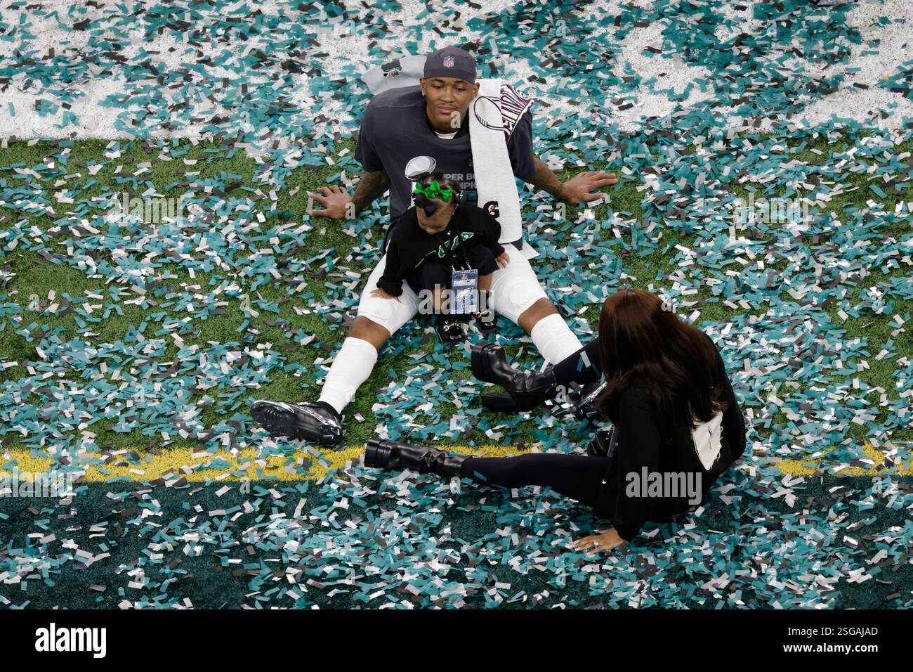 Philadelphia Eagles wide receiver DeVonta Smith (6) sits on the field ...