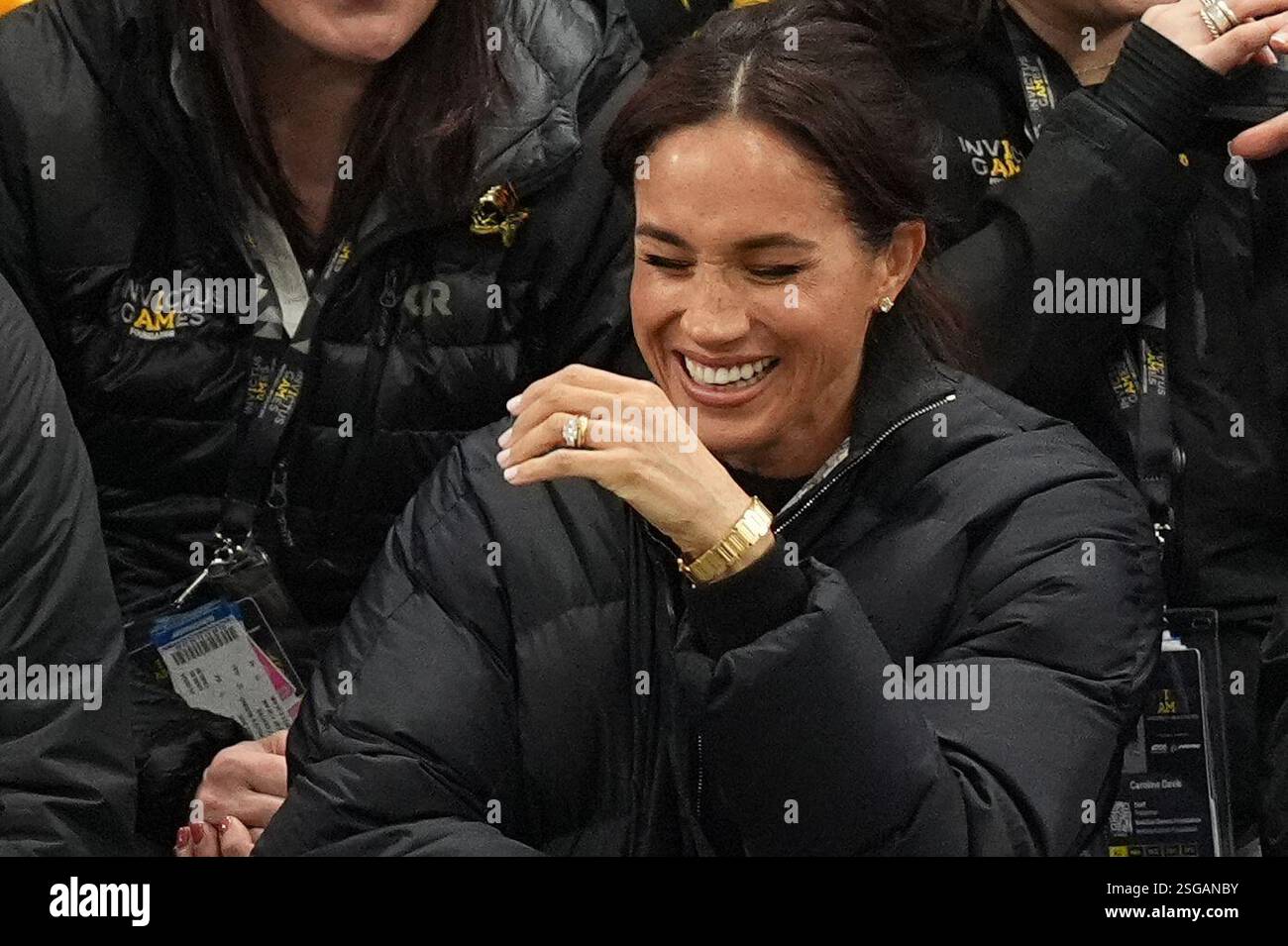 The Duchess of Sussex watches Wheelchair Curling at the Hillcrest ...