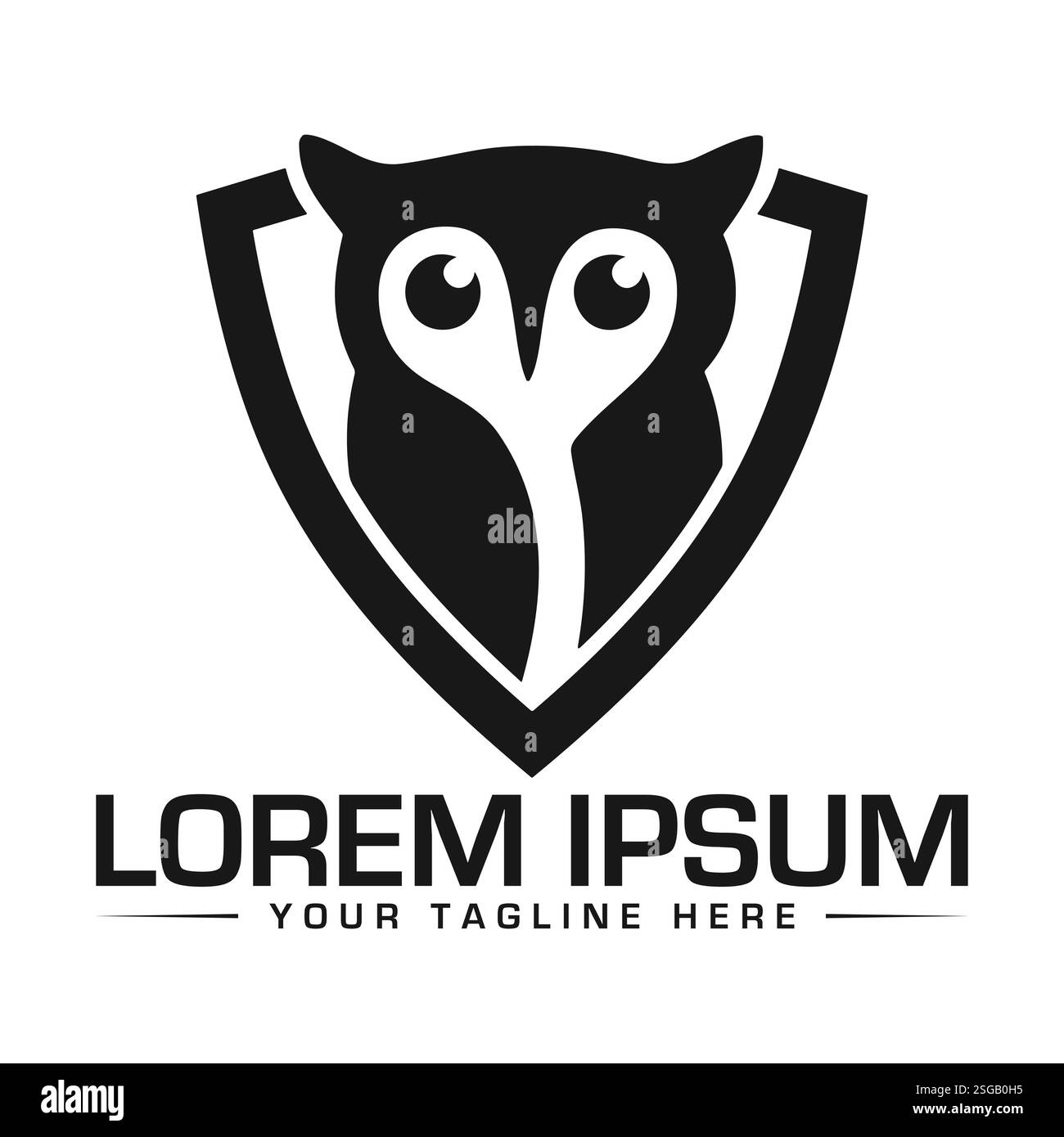 OWL Logo Design Stock Vector Image & Art - Alamy