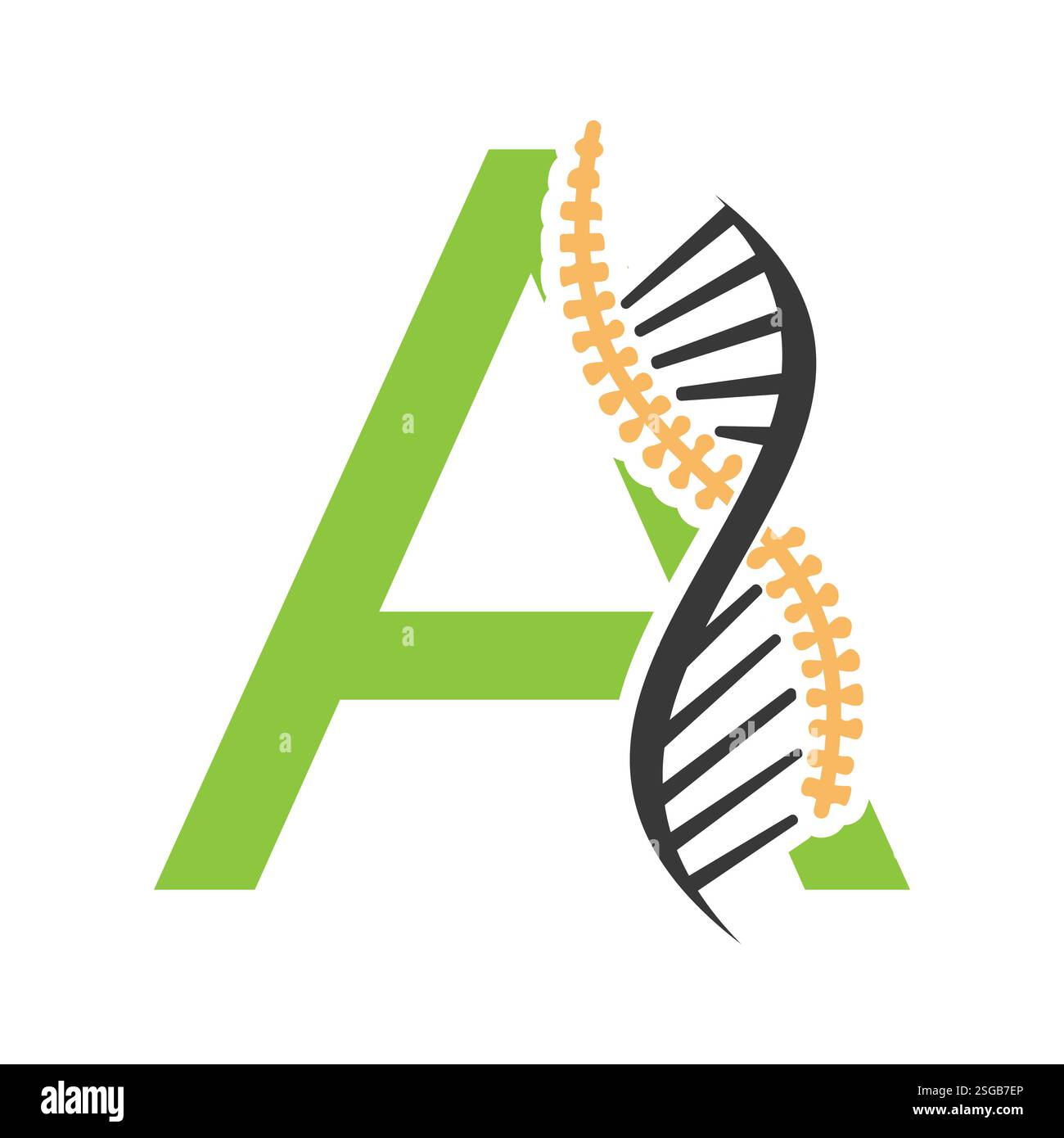 Initial Letter A Spin Therapy Logo, Orthopedic Symbol For Medical and ...