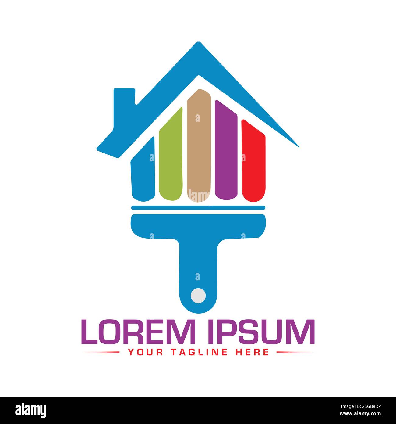 Painting Logo Design Stock Vector Image & Art - Alamy