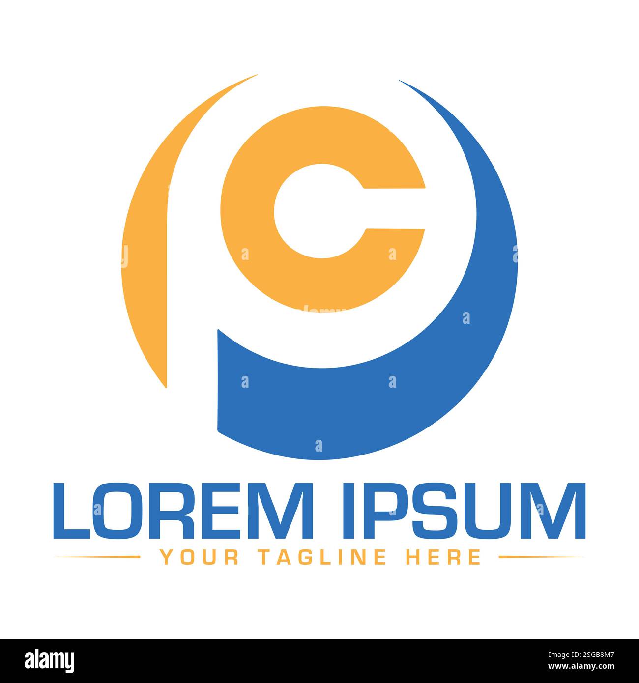 PC Letter Logo Design Stock Vector Image & Art - Alamy