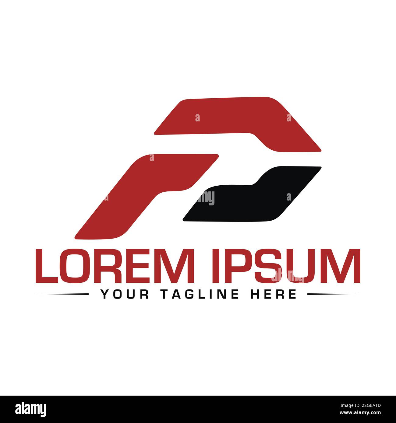 Fp minimal logo design Cut Out Stock Images & Pictures - Alamy