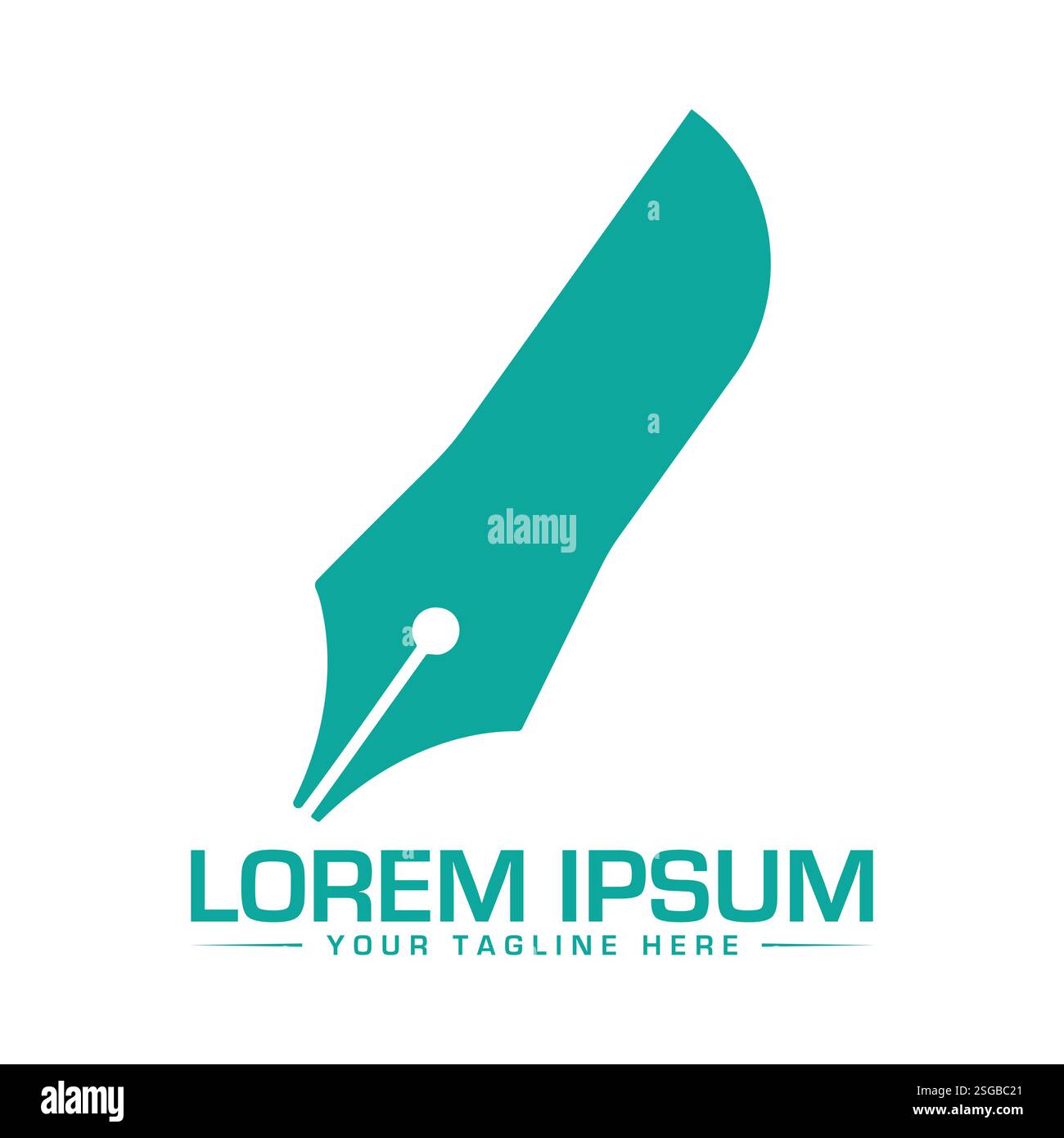 Pen Logo Design Stock Vector Image & Art - Alamy