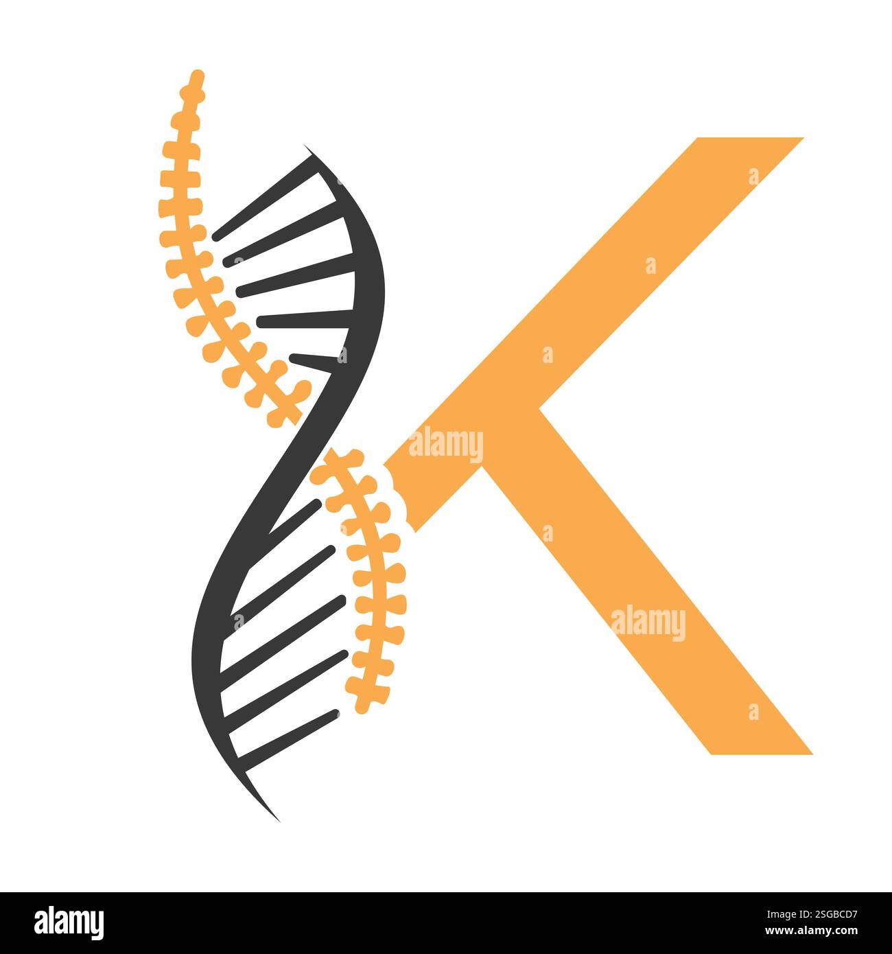 Initial Letter K Spin Therapy Logo, Orthopedic Symbol For Medical and ...