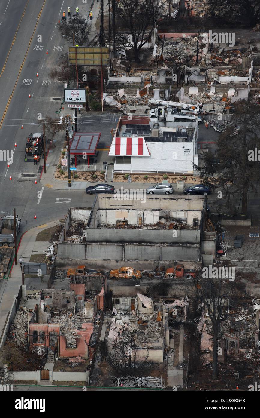 Altadena CA: Views of the Eaton Fire damage and recovery efforts on ...