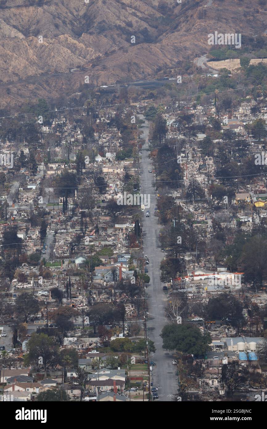 Altadena CA: Views of the Eaton Fire damage and recovery efforts on ...
