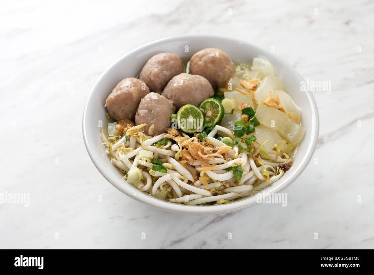 Mie Kocok Baso Bandung. Traditional Sundanese Dish of Beef Noodle Soup ...