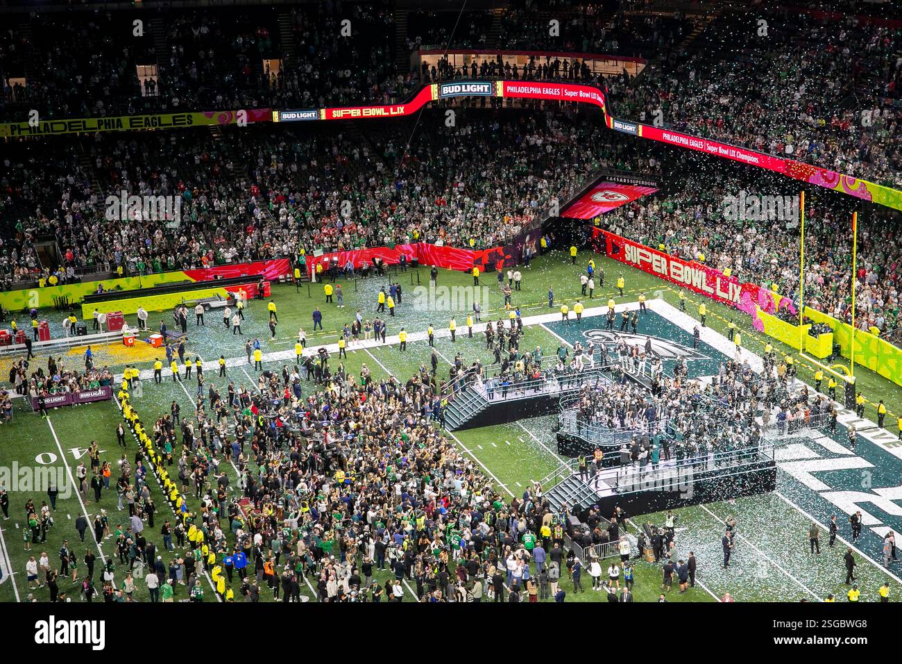 New Orleans, Louisiana, USA. 9th February, 2025. The Philadelphia ...