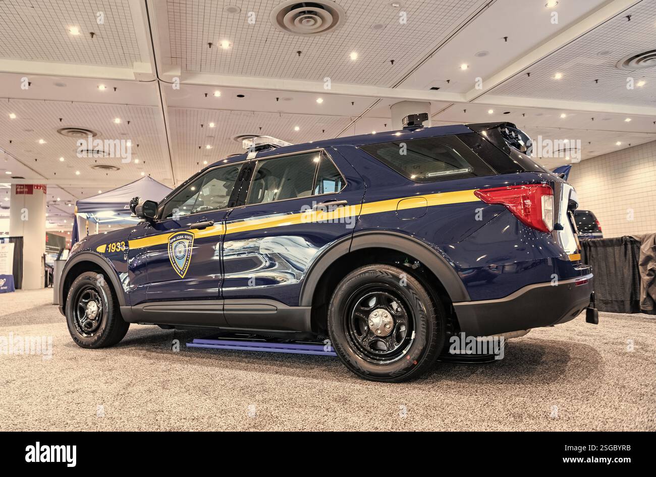 New York City, USA - March 27, 2024: Ford Explorer TBTA police vehicle ...