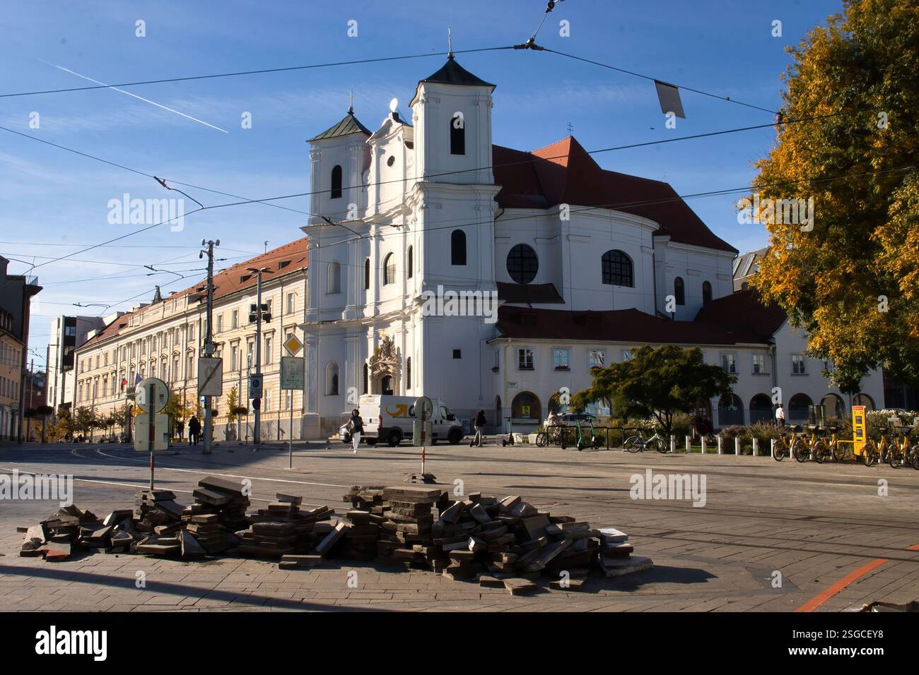 Bratislava, Slovakia - October 25, 2021: The Trinitarian Trinity Church ...