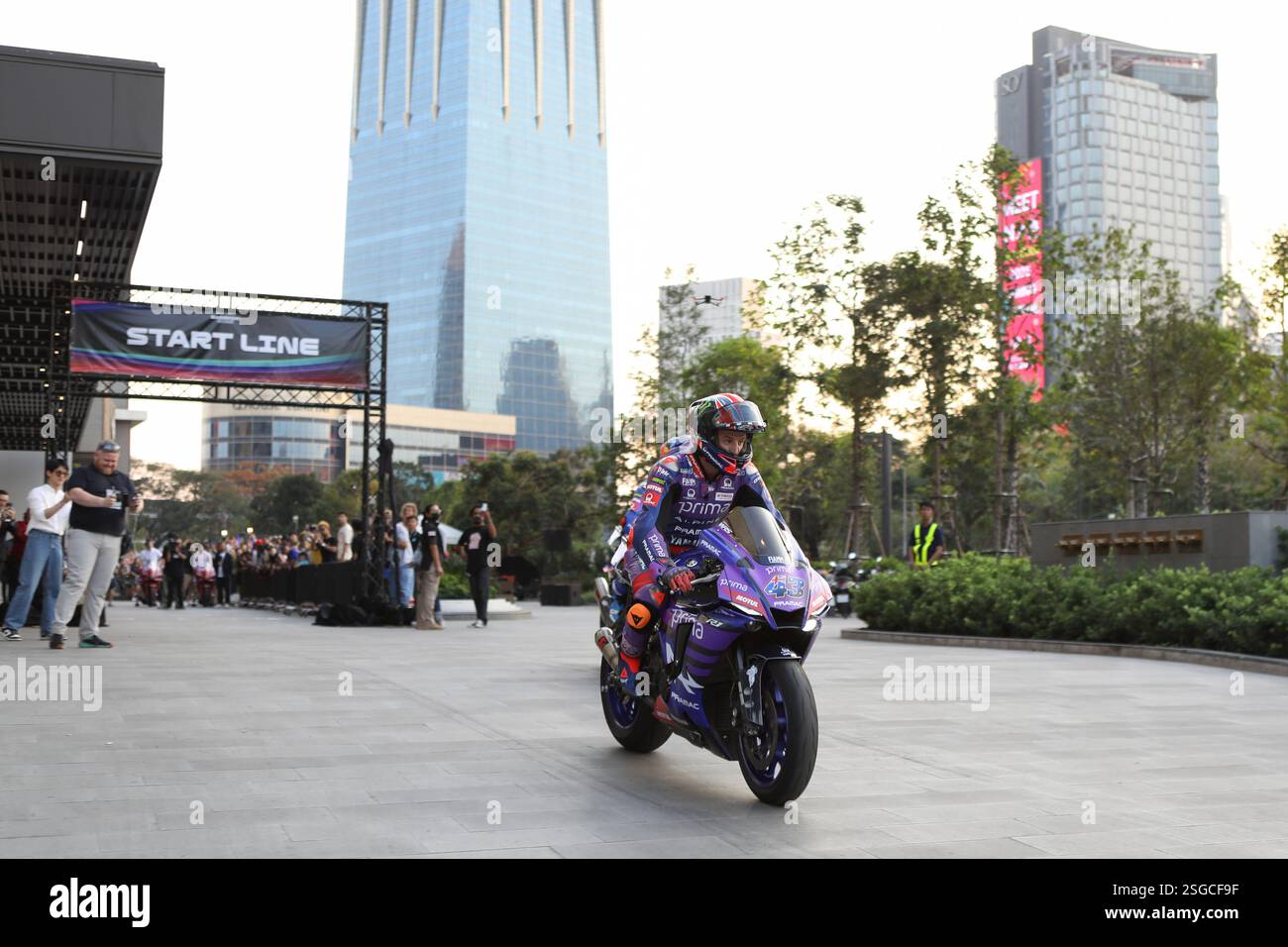 Bangkok, Thailand. 09th Feb, 2025. Jack Miller #43 (Australia) Prima Pramac Yamaha, Motorcycle ...