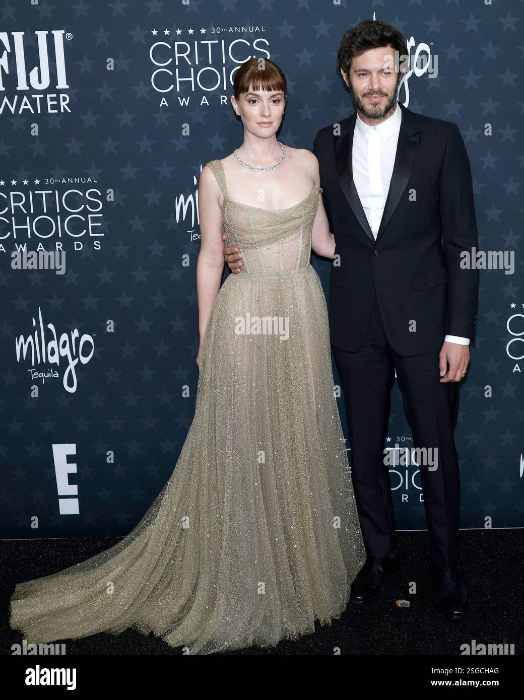 LOS ANGELES - FEB 7: Leighton Meester, Adam Brody at the 2025 Critics ...