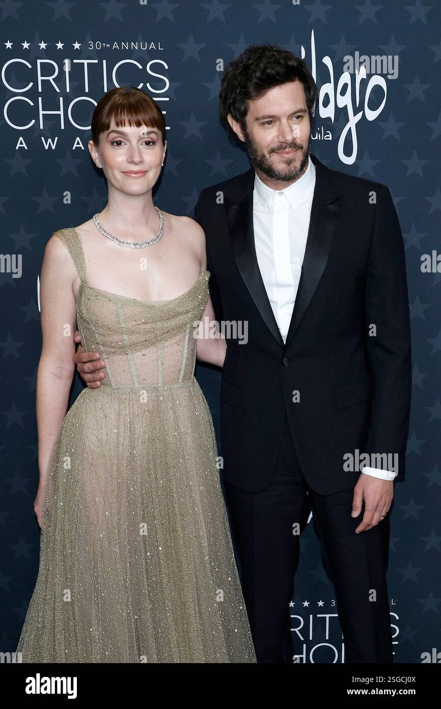 LOS ANGELES - FEB 7: Leighton Meester, Adam Brody at the 2025 Critics ...
