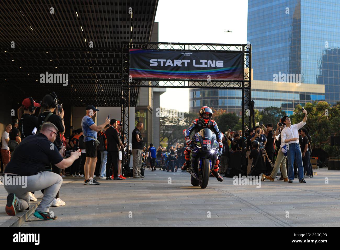 Bangkok, Thailand. 09th Feb, 2025. Fabio Quartararo #20 (France) Monster Energy Yamaha MotoGP ...