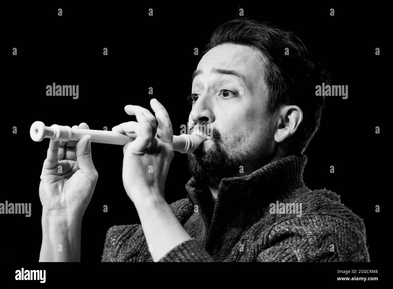 Lin-Manuel Miranda performs while participating in conversation with ...