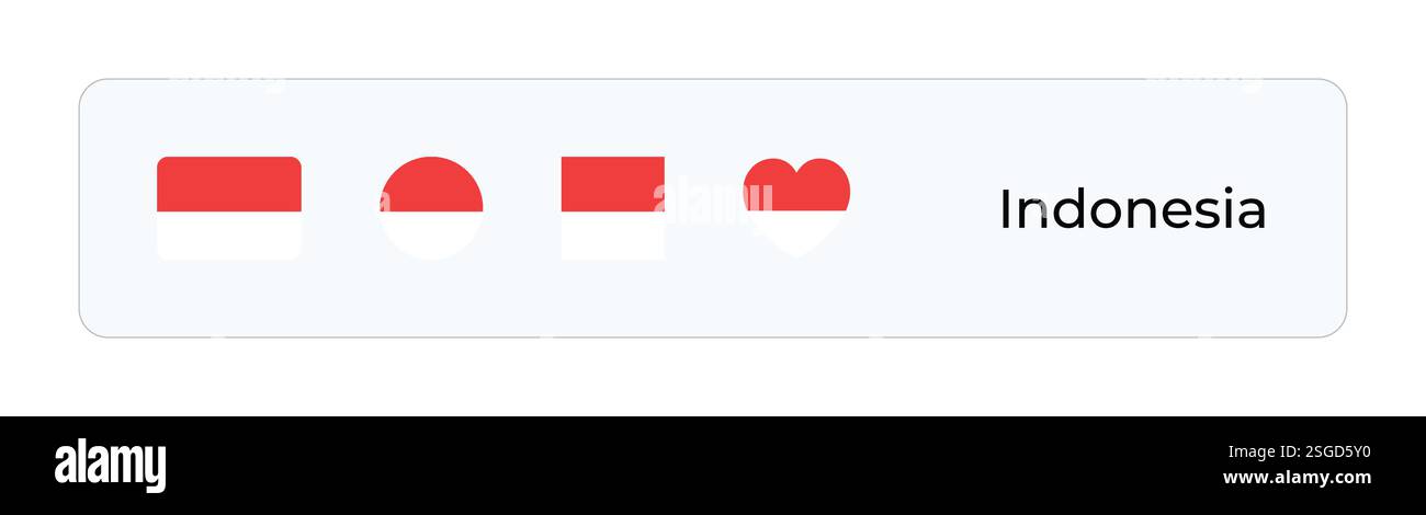 Indonesia badge hi-res stock photography and images - Alamy