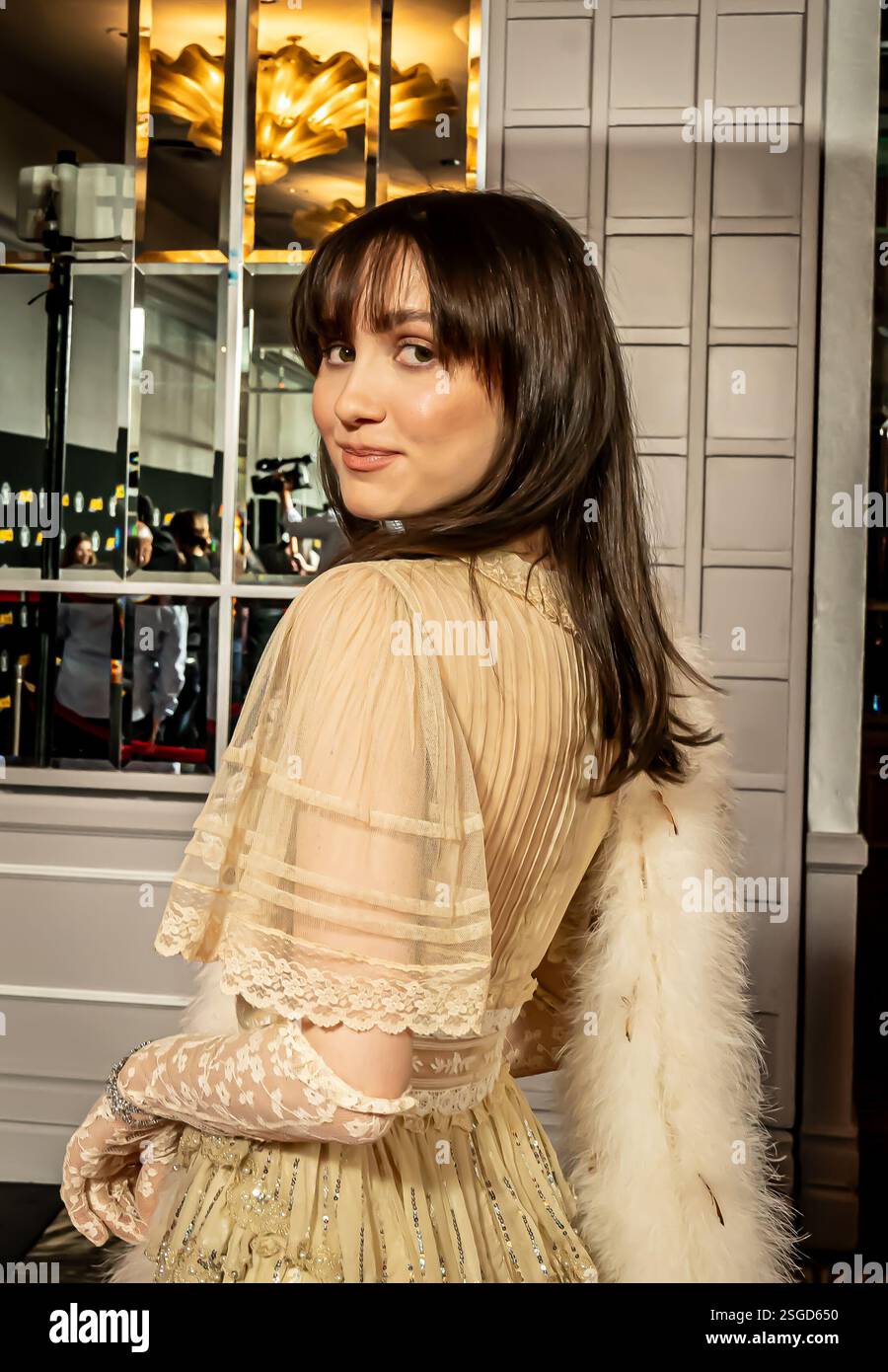 February 8, 2025, Beverly Hills, California, USA: MAUDE APATOW arrives ...