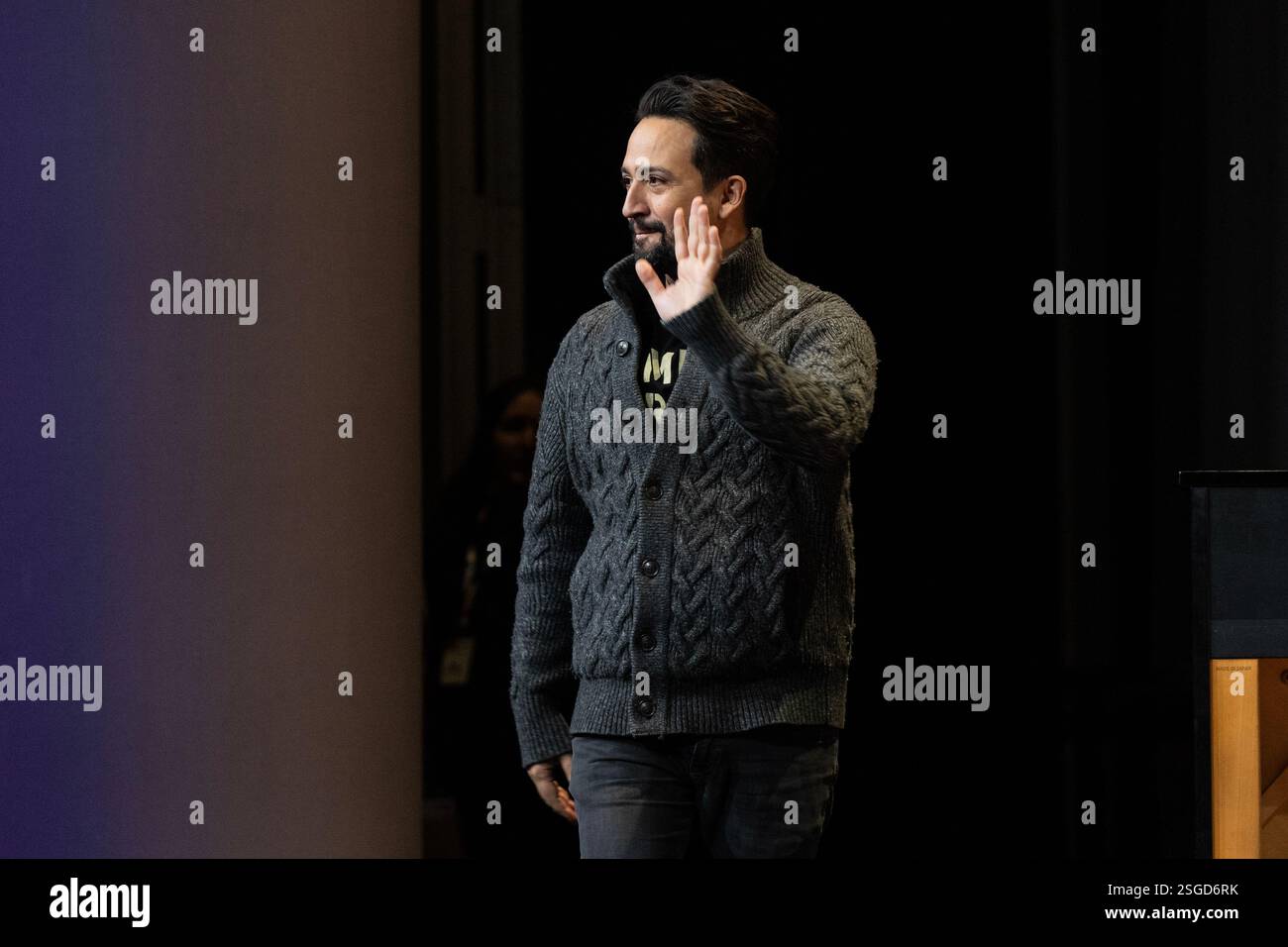 New York, USA. 08th Feb, 2025. Lin-Manuel Miranda in conversation with ...