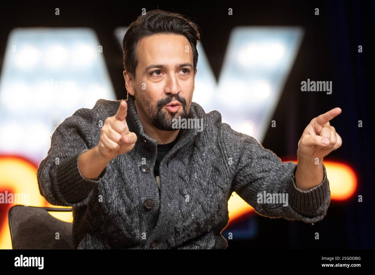 New York, USA. 08th Feb, 2025. Lin-Manuel Miranda in conversation with ...