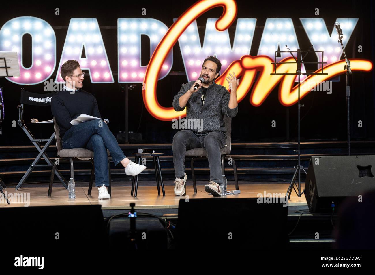 New York, USA. 08th Feb, 2025. Lin-Manuel Miranda in conversation with ...
