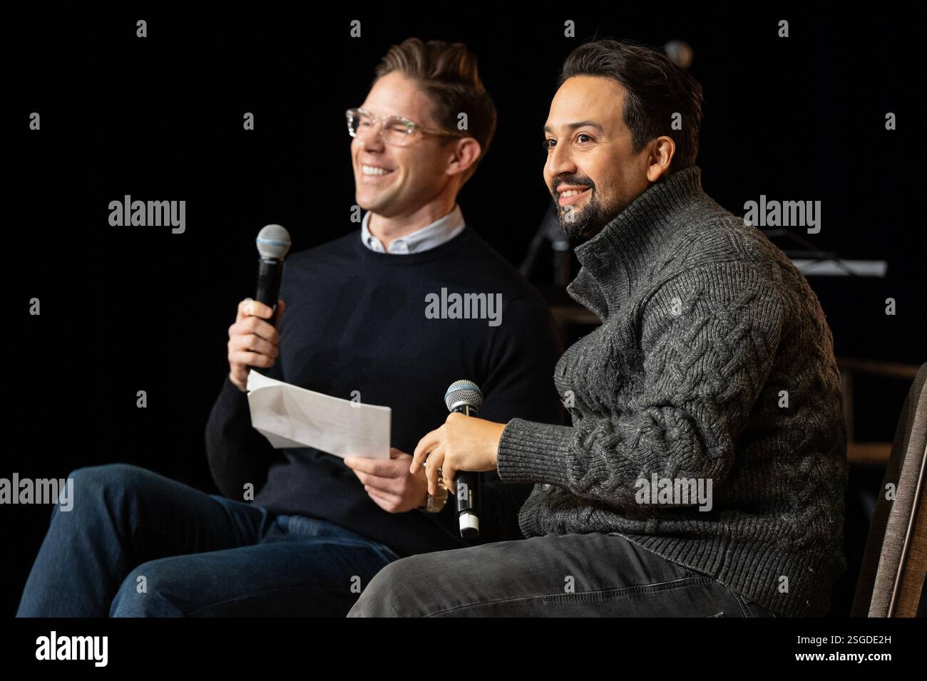 New York, USA. 08th Feb, 2025. Lin-Manuel Miranda in conversation with ...