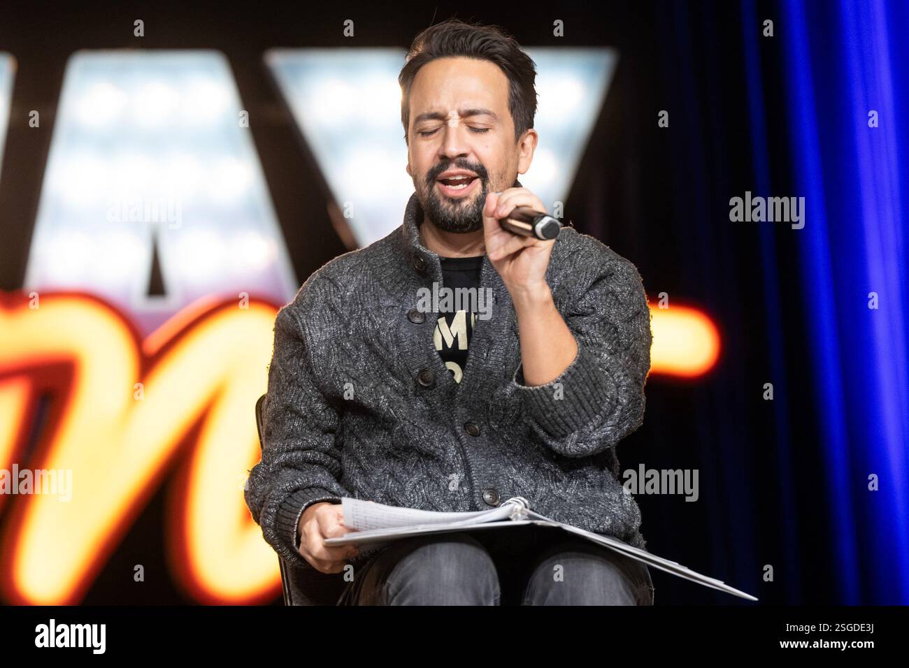 New York, USA. 08th Feb, 2025. Lin-Manuel Miranda in conversation with ...