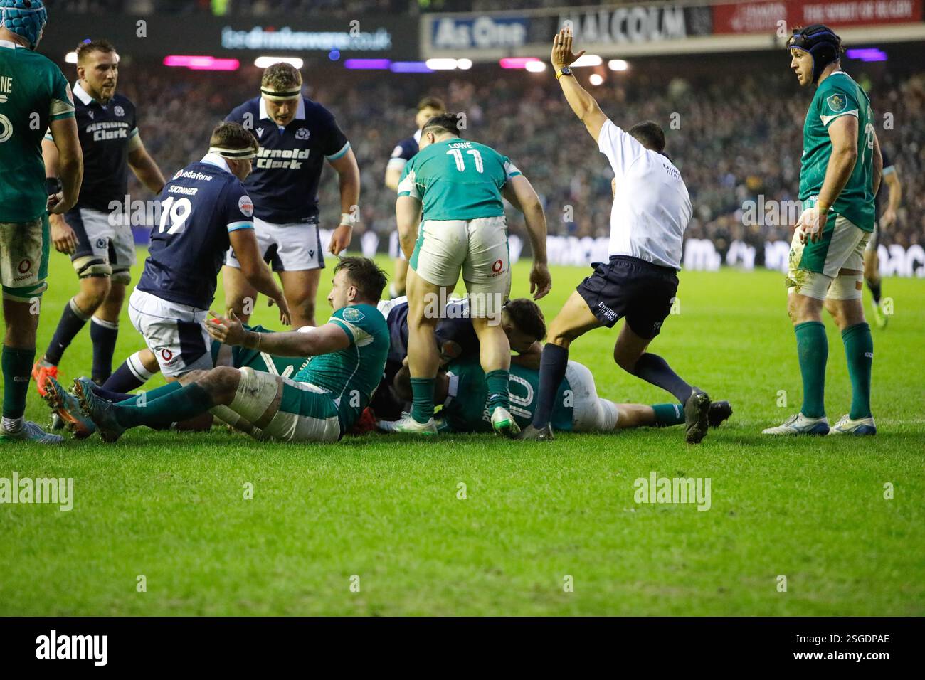 Edinburgh, Scotland, United Kingdom, 9th Feb 2025 - Scotland score ...