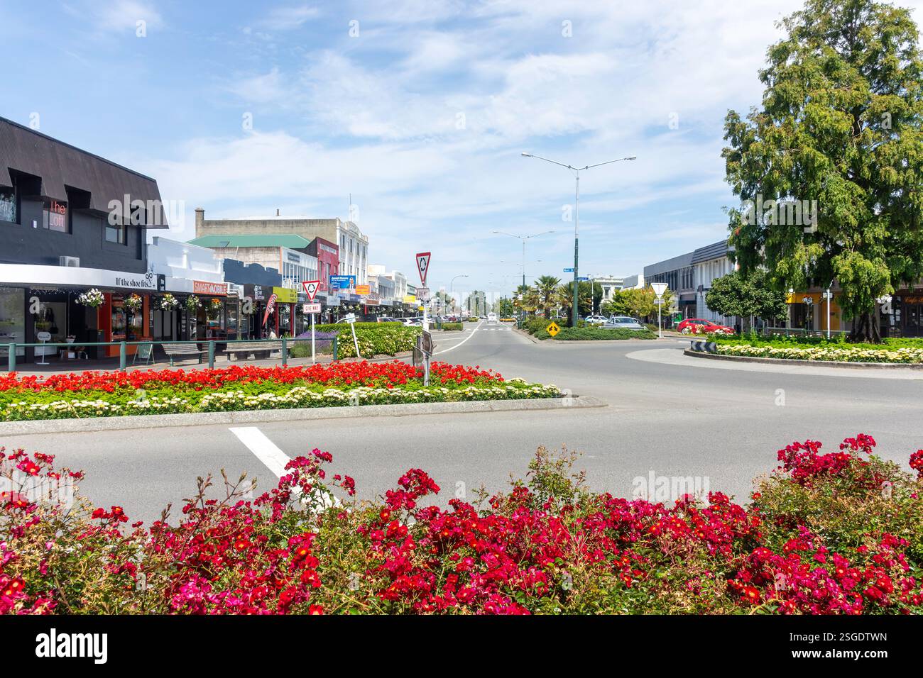 Town centre, Main Street, Gore (Maruawai), Southland Region, South ...