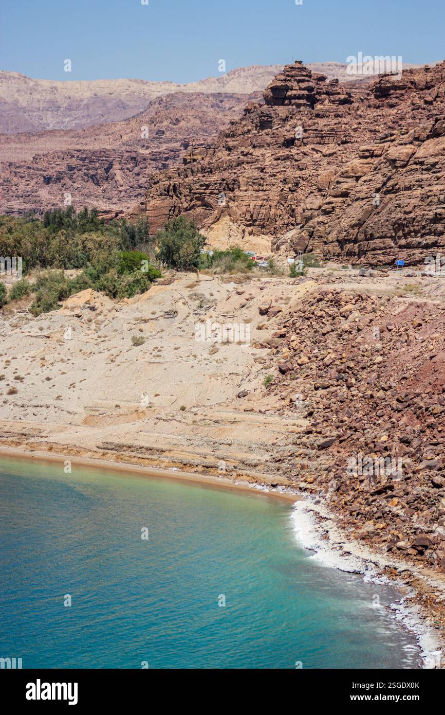 Dead sea, blue waters, crystalised salt, torquoise waters, rift valley ...