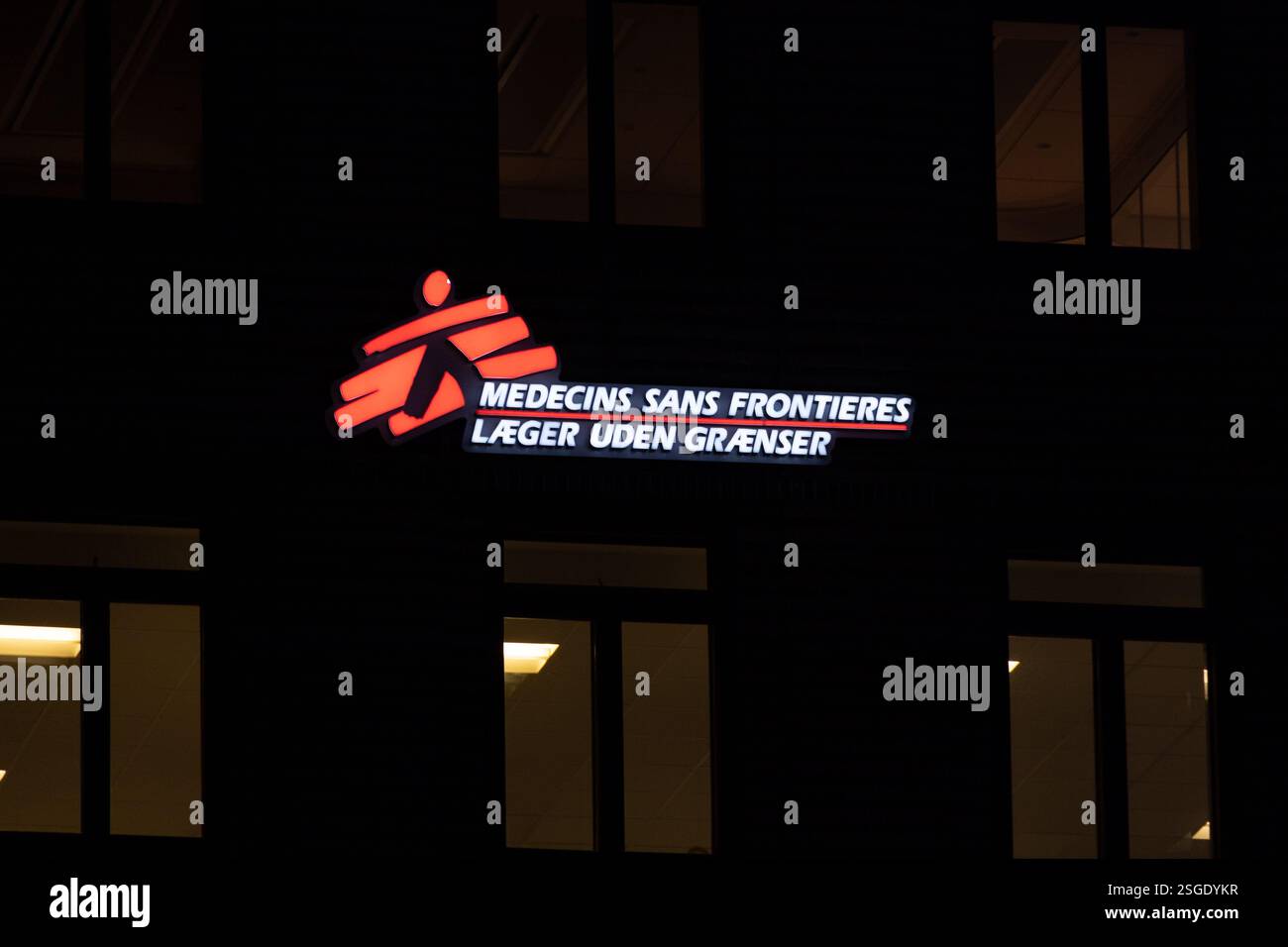Copenhagen, Denmark. 09th Feb, 2025. The logo of Médecins Sans ...