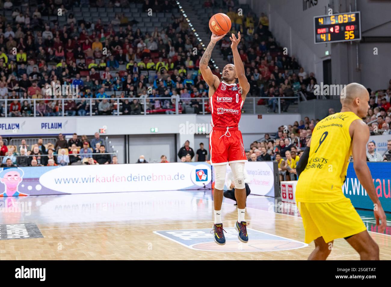 Bamberg, Germany. 09th Feb, 2025. Basketball, Bundesliga, Main Round ...