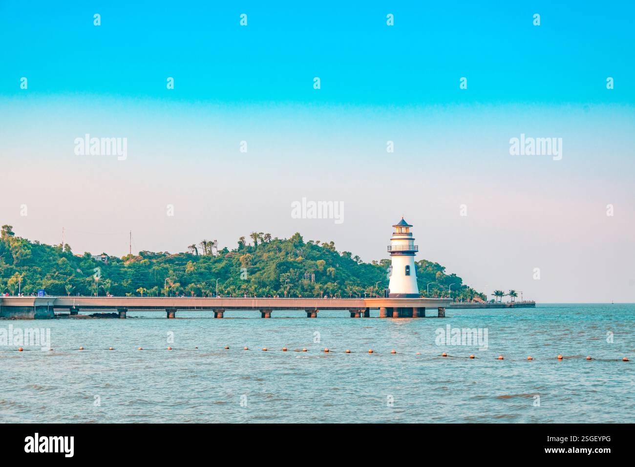Lighthouse at the beach in Zhuhai, Guangdong, China Stock Photo - Alamy