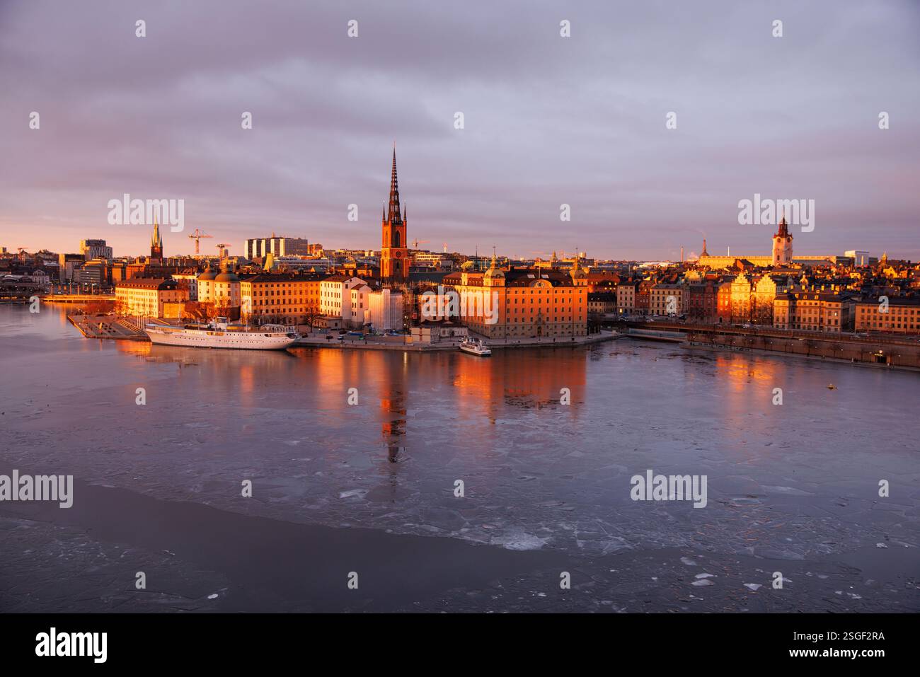 Stockholm, Sweden. 24th Feb, 2024. View of the historic old town of ...