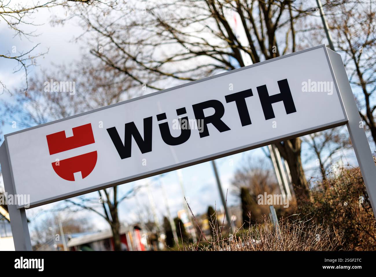Munich, Germany. 10th Jan, 2025. The Würth Group's company logo can be ...