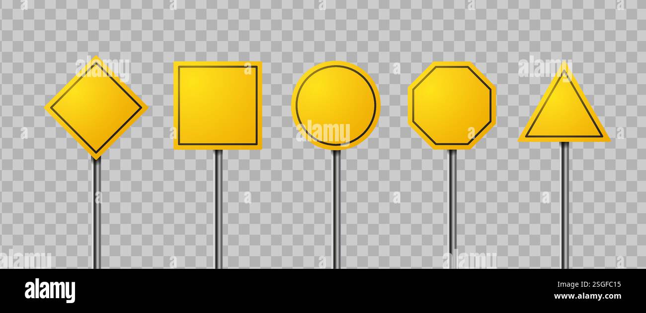 Yellow sign vector vectors Stock Vector Images - Alamy