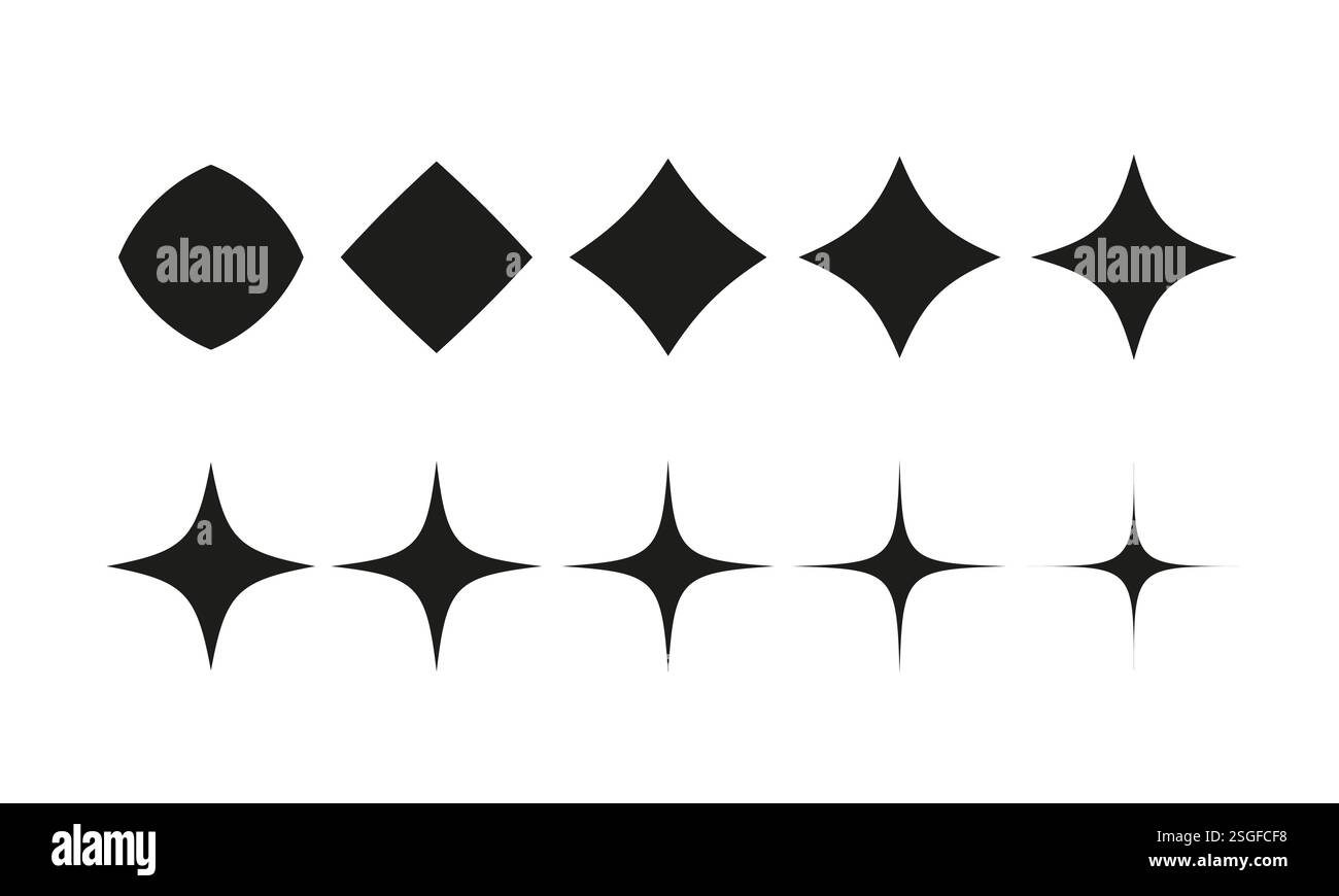 Abstract geometric star set Stock Vector Image & Art - Alamy