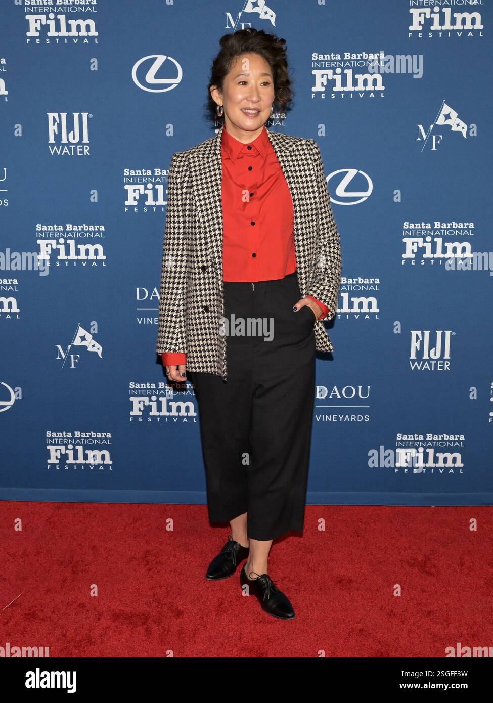 February 9, 2025, Santa Barbara, California, USA: Sandra Oh attends the ...