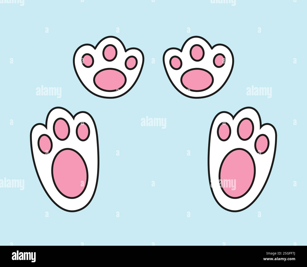 Rabbit footprint hi-res stock photography and images - Alamy