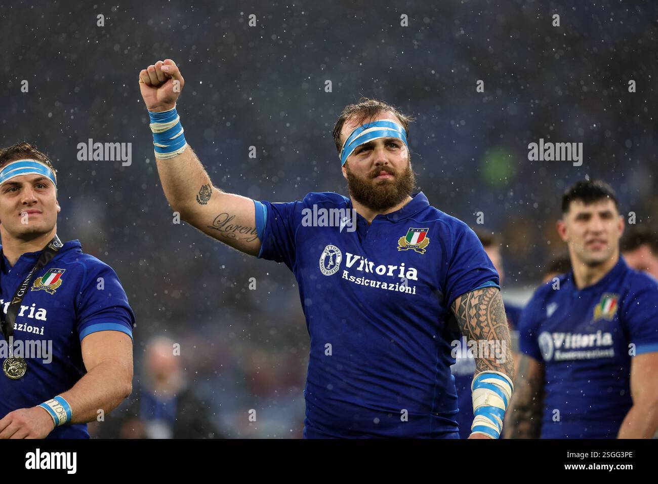 Niccolò Cannone of Italy celebrates victory at the end of the Guinness ...