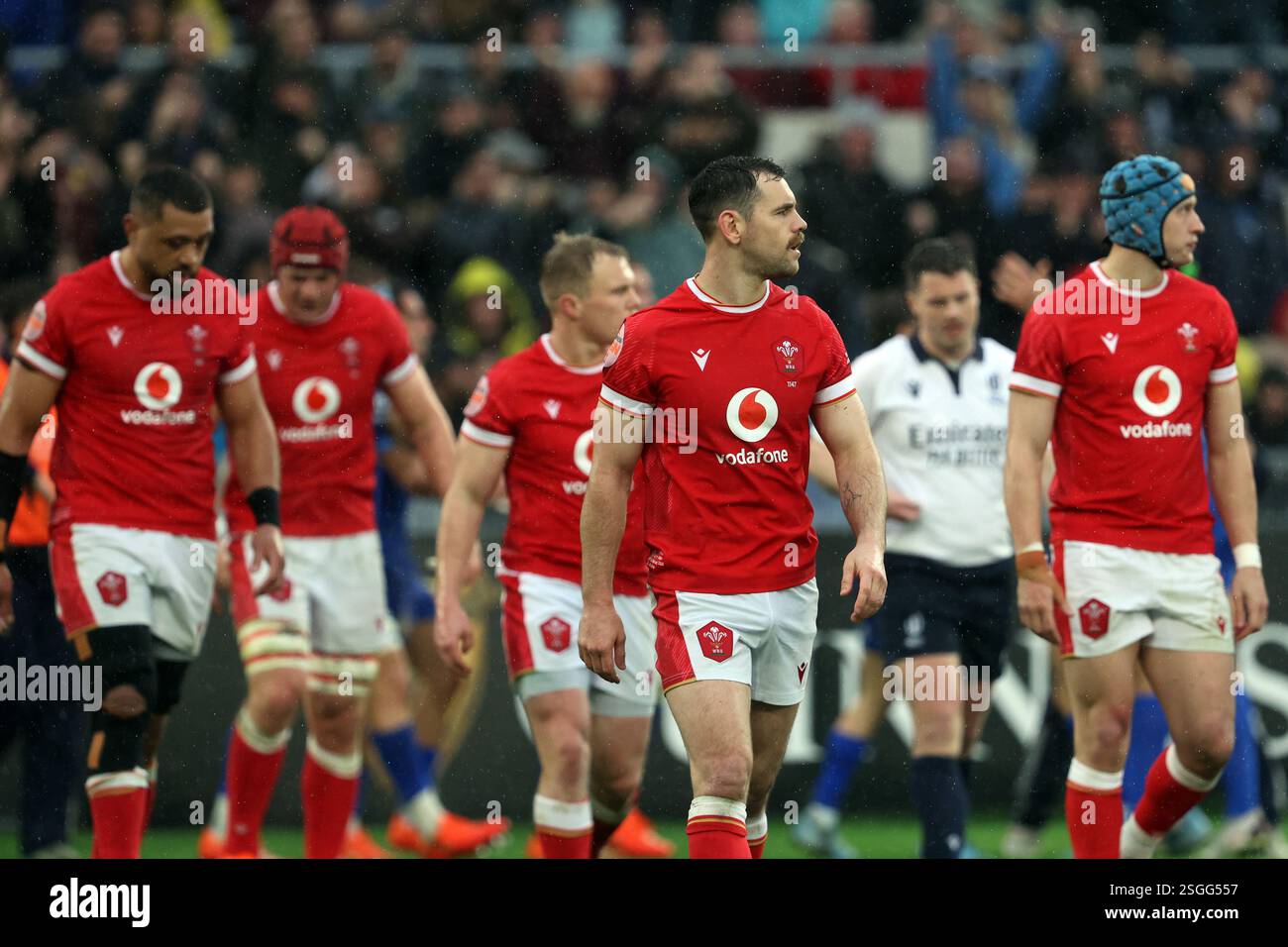 Tomos Williams of Wales seen in action during the Guinness Six Nations ...